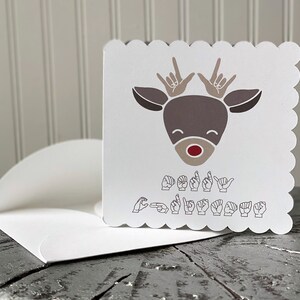 ASL Christmas Card / Sign Language Greeting Card / ASL Christmas Card ...