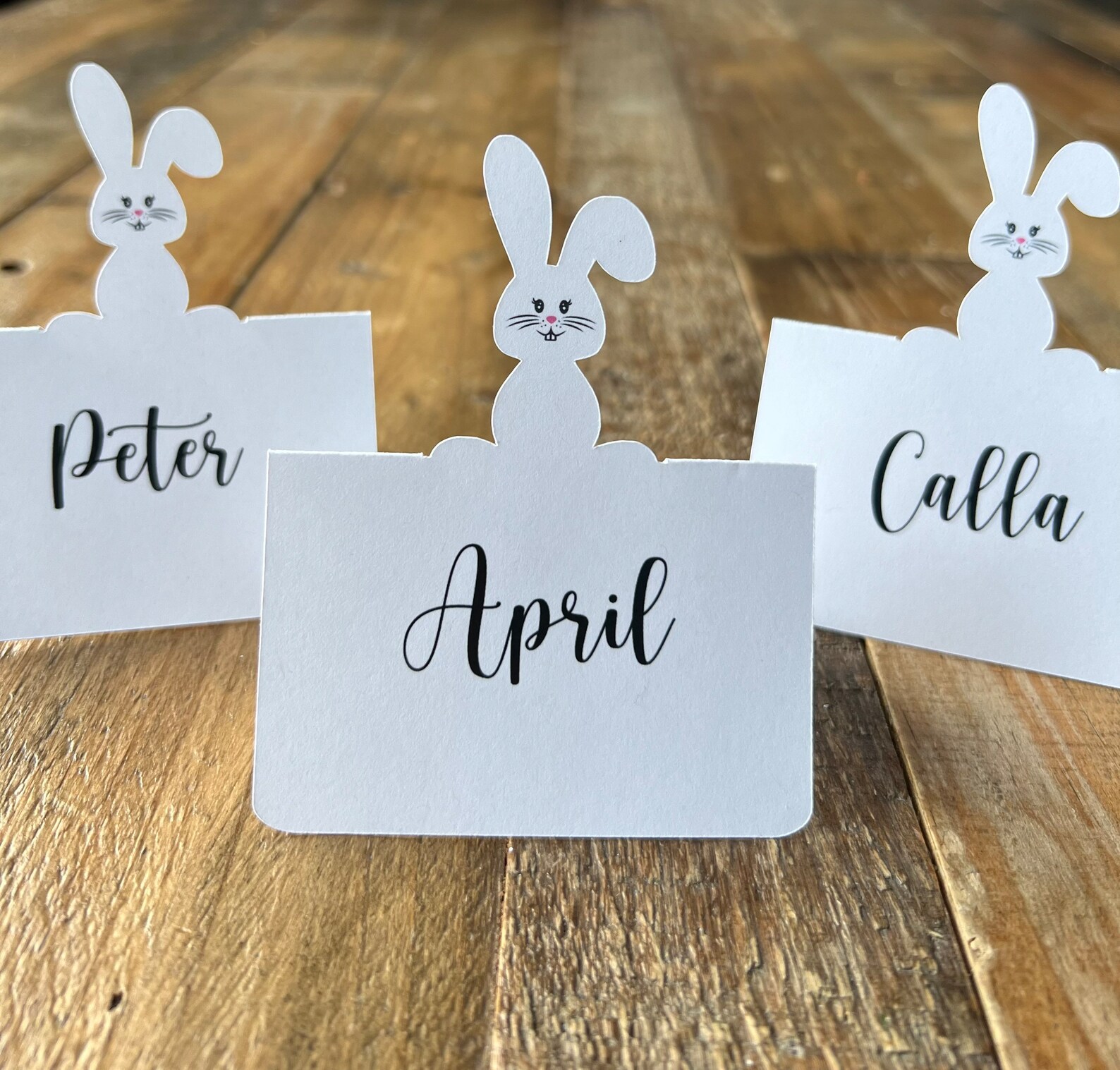 Easter Place Cards / Seating Cards for Easter Dinner / Rabbit - Etsy