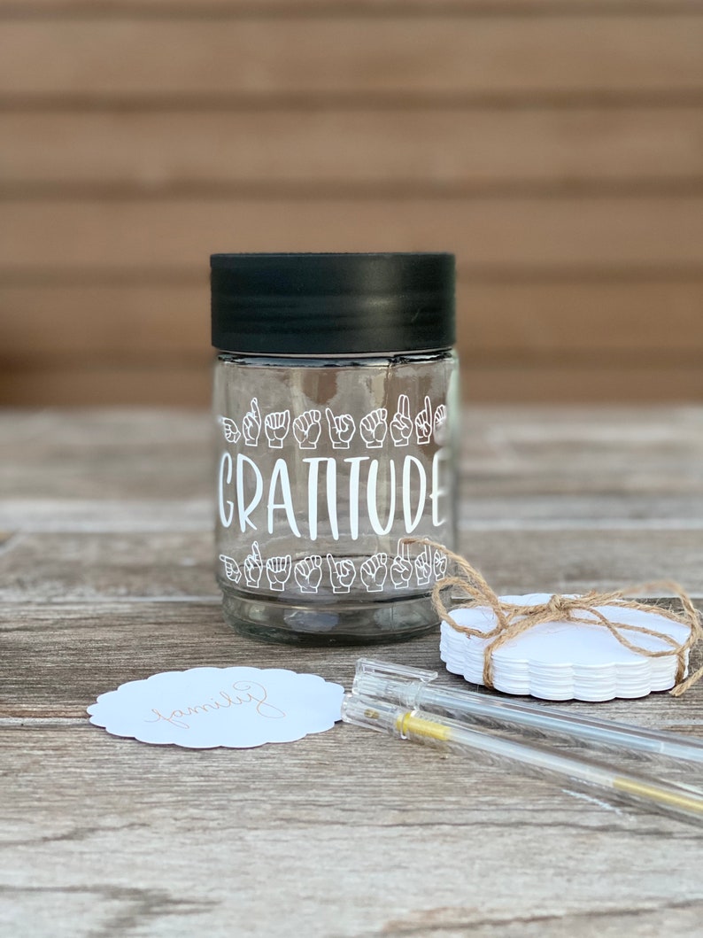 ASL Gratitude Jar / American Sign Language Gratitude Jar/ ASL - Etsy