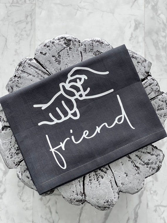 ASL Friend Tea Towel / Sign Language Gift for Friend / Sign - Etsy