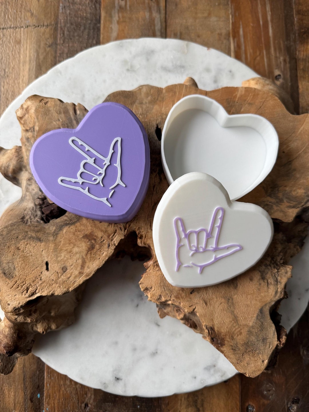 Sign Language I Love You Heart Box / ASL ILY Box / Sign Language ...