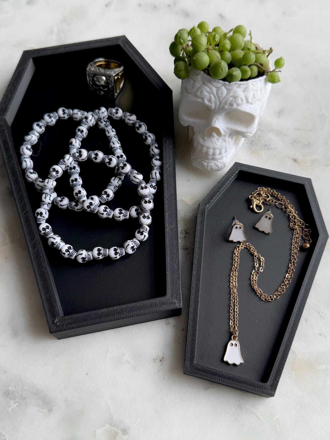 Coffin Tray / 3D Printed Halloween Trinket Tray / Vampire Decor ...