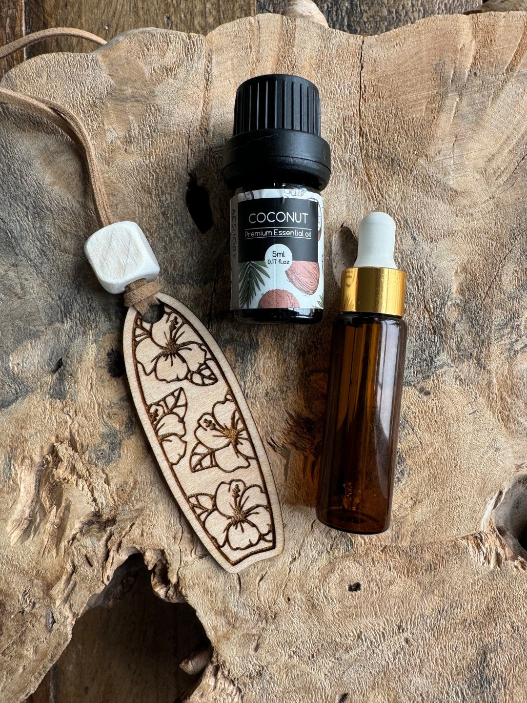 Wood Car Diffuser for Essential Oils / Hanging Car Freshner / Wood ...