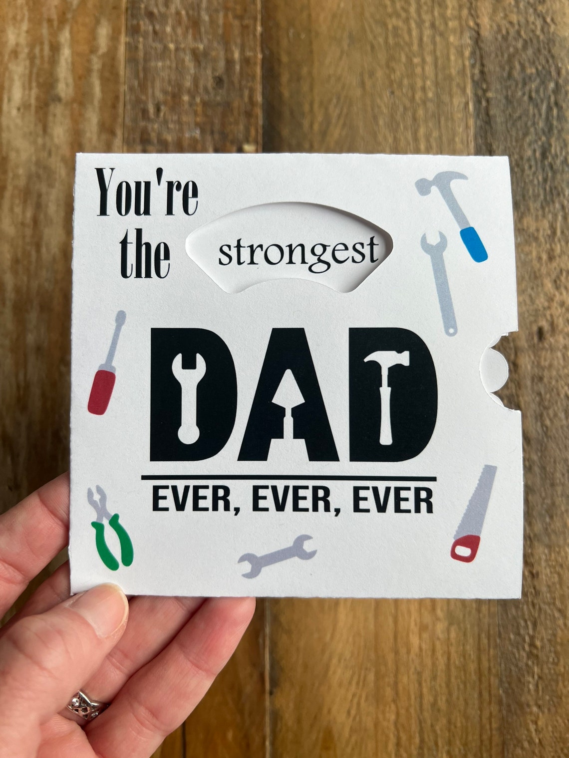 Interactive Fathers Day Card / Best Dad Ever Card / Card for - Etsy