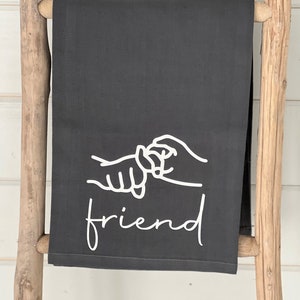 ASL Friend Tea Towel / Sign Language Gift for Friend / Sign Language ...