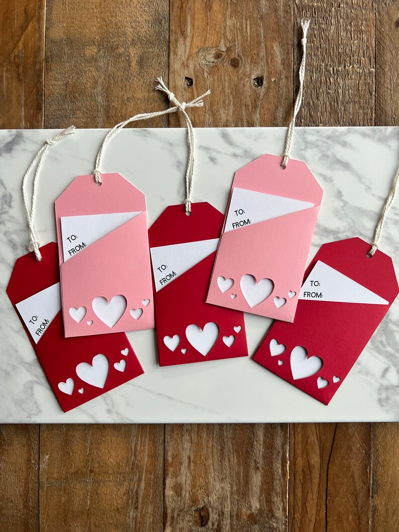 Valentines Day Gift Card Holders / Valentine’s Day Gift Tag / Gift Card ...