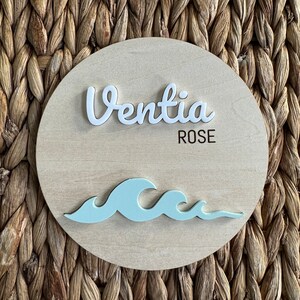 Ocean Birth Announcement and Surfboard Milestone Marker / Ocean Theme ...