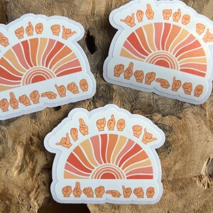 Sign Language Sticker / ASL Decal / You Are My Sunshine Stocker / ASL ...
