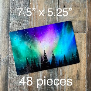 Northern Lights Puzzle / Polar Lights Jigsaw Puzzle / Alaska Gift ...