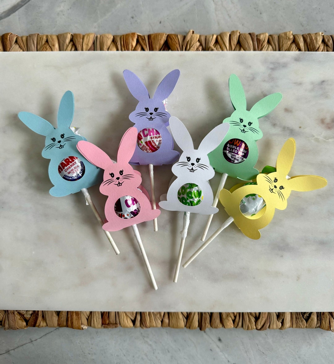 Easter Lollipop Holders / Easter Basket Stuffers / Bunny Lollipop Cover ...