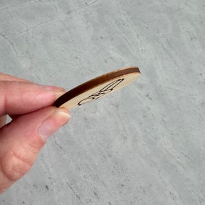 ASL Sign Language Discs / Wood ASL Alphabet Tokens / Montessori ...