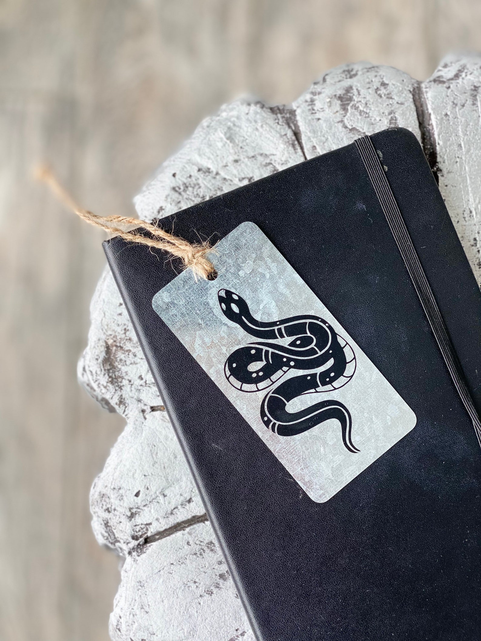 Galvanized Metal Snake Book / Serpent Bookmark / Halloween - Etsy