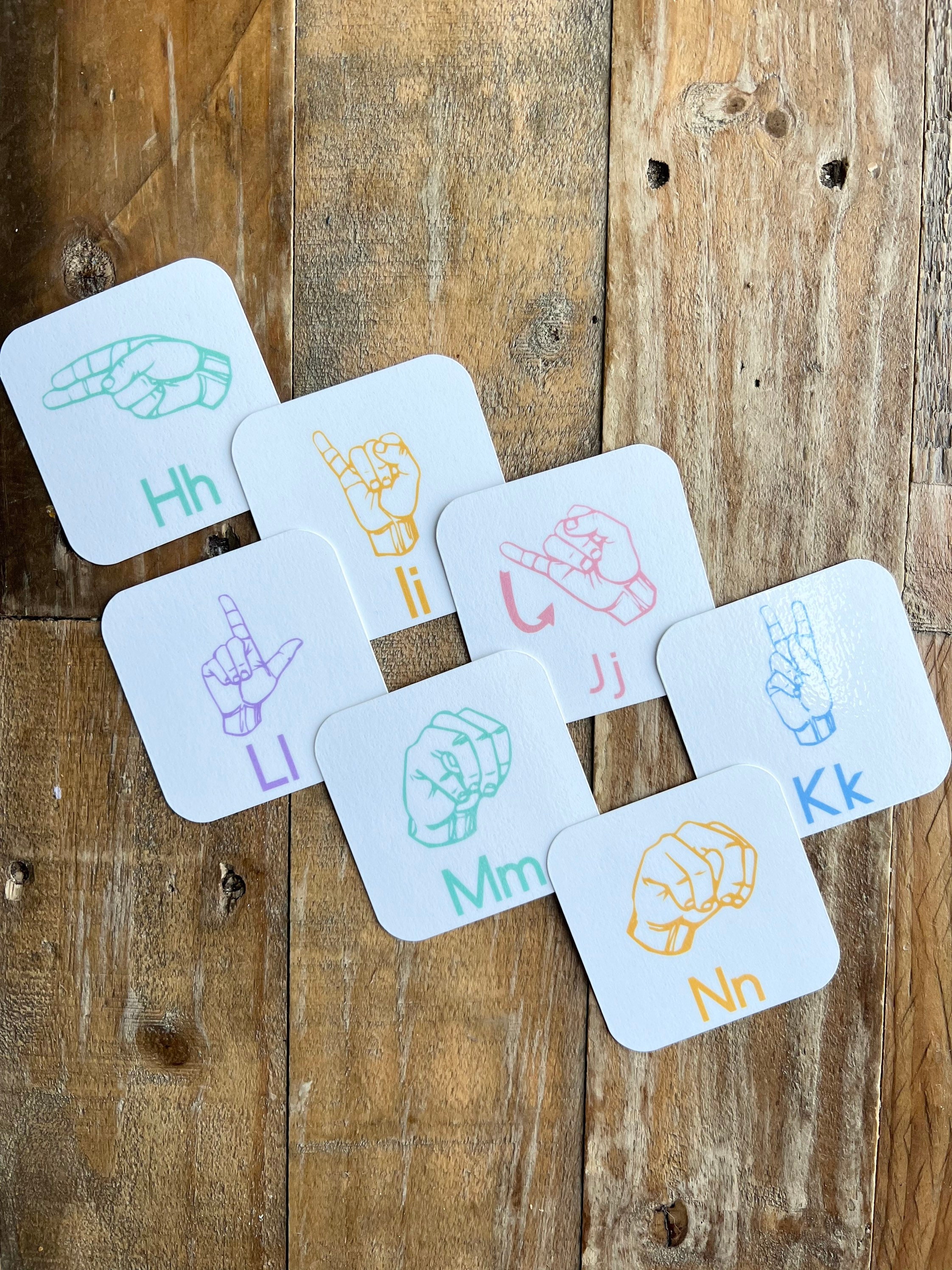 Sign Language Flash Cards / ASL Flash Cards / Sign Language Alphabet ...