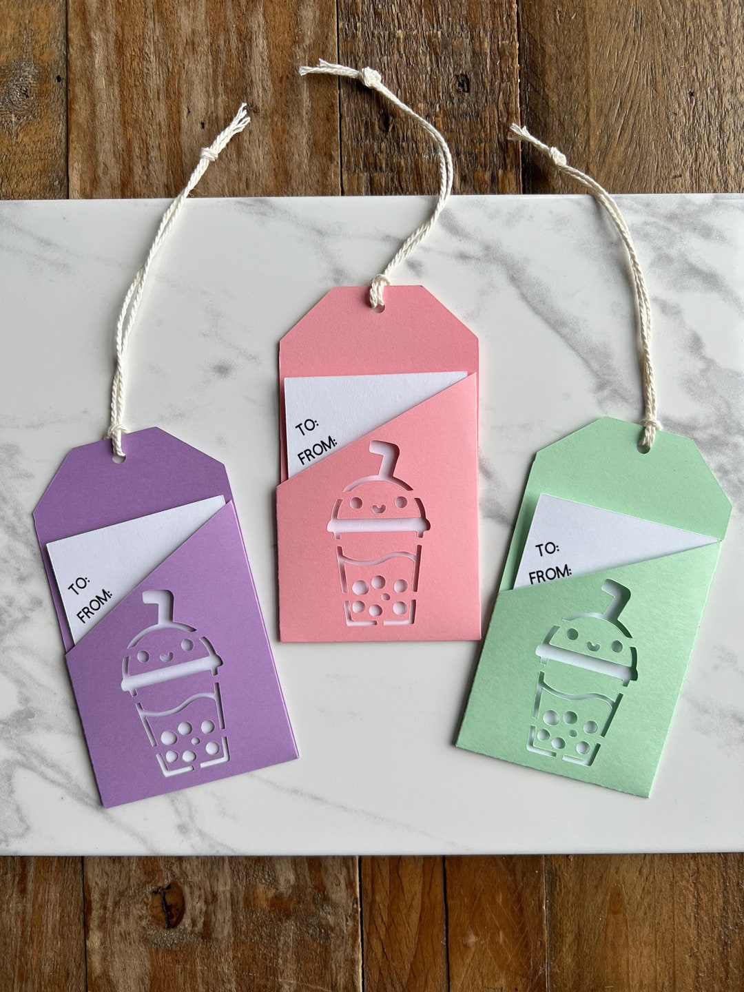 Boba Tea Gift Card Holder / Easter Basket Stuffer / Gift Card Tag ...