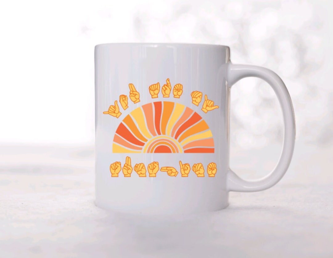 Sign Language Mug / ASL Mug / Sign Language Gift for Kids / ASL Gift ...
