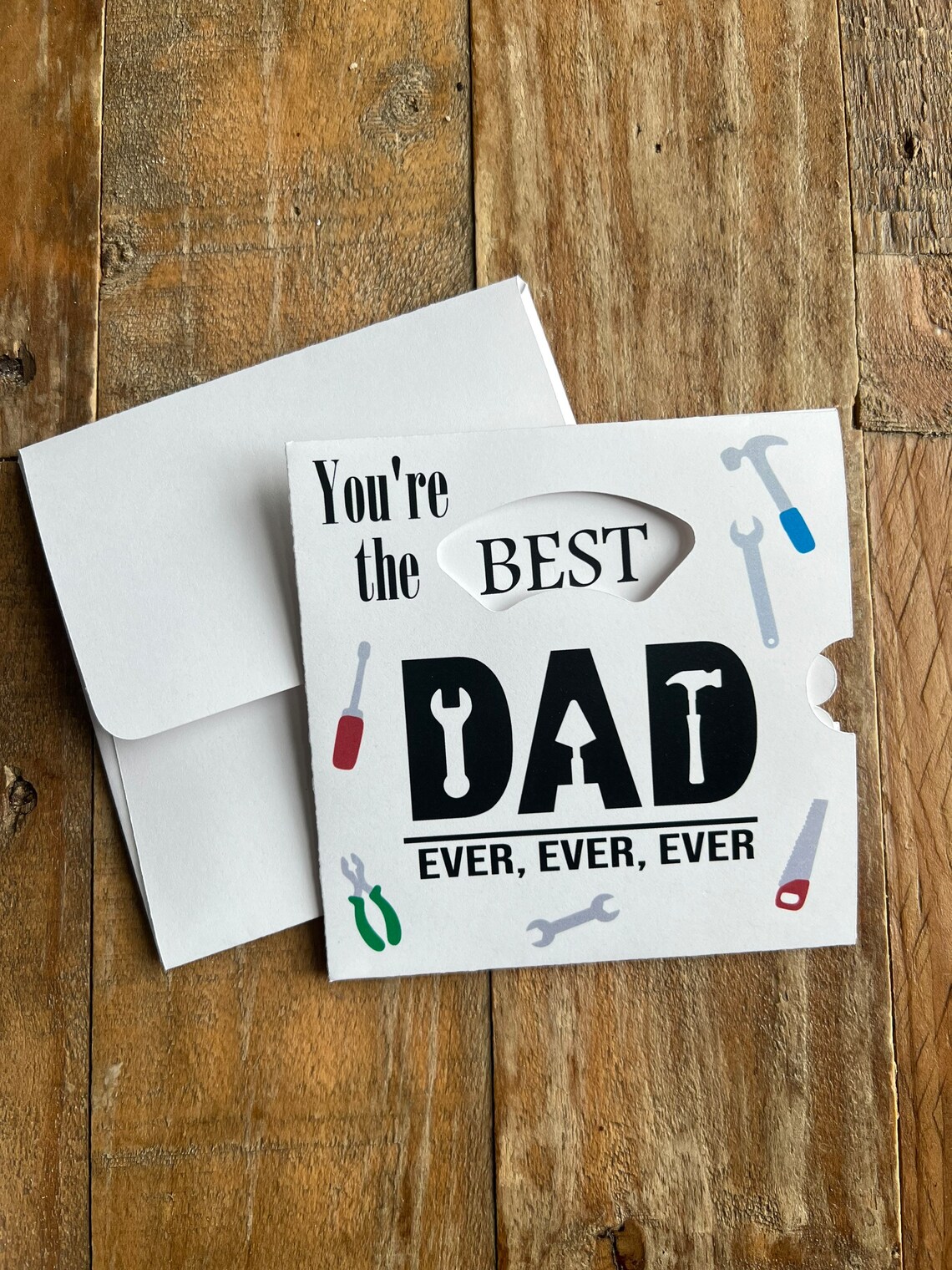 Interactive Fathers Day Card / Best Dad Ever Card / Card for - Etsy