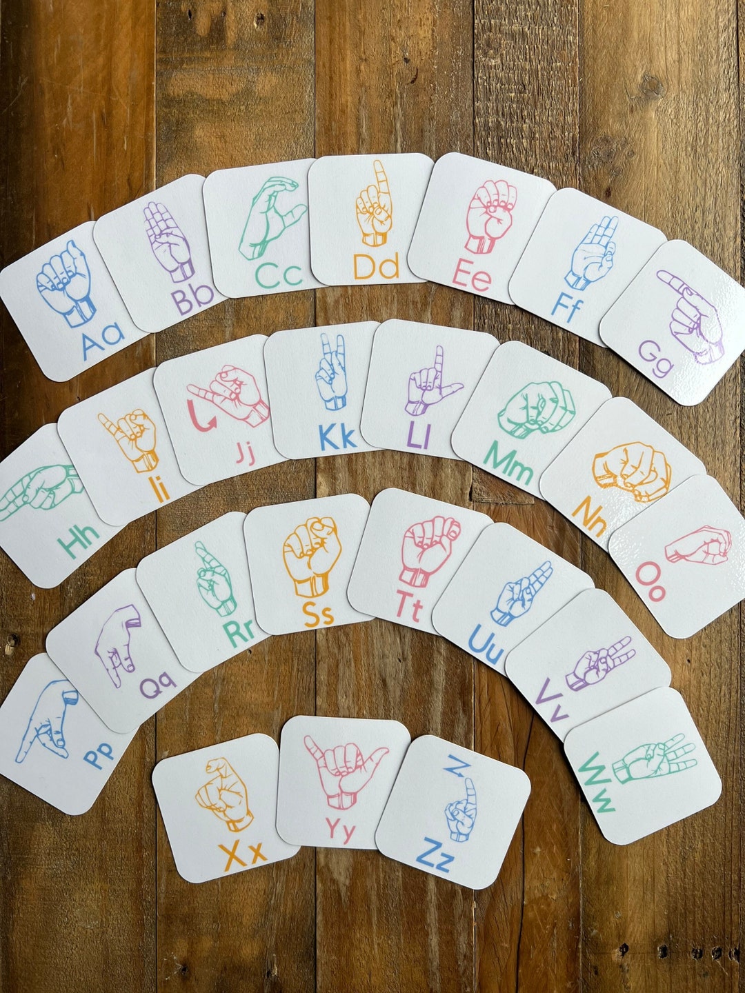 Sign Language Flash Cards / ASL Flash Cards / Sign Language - Etsy