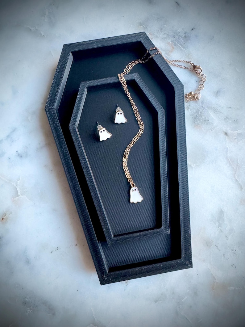 Coffin Tray / 3D Printed Halloween Trinket Tray / Vampire Decor ...