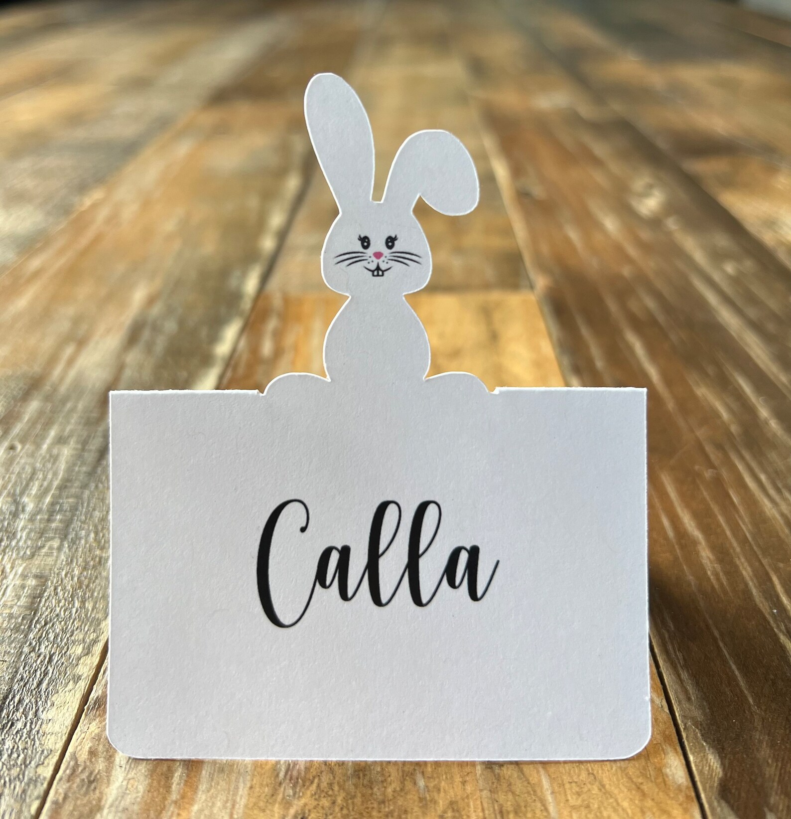 Easter Place Cards / Seating Cards for Easter Dinner / Rabbit Place ...