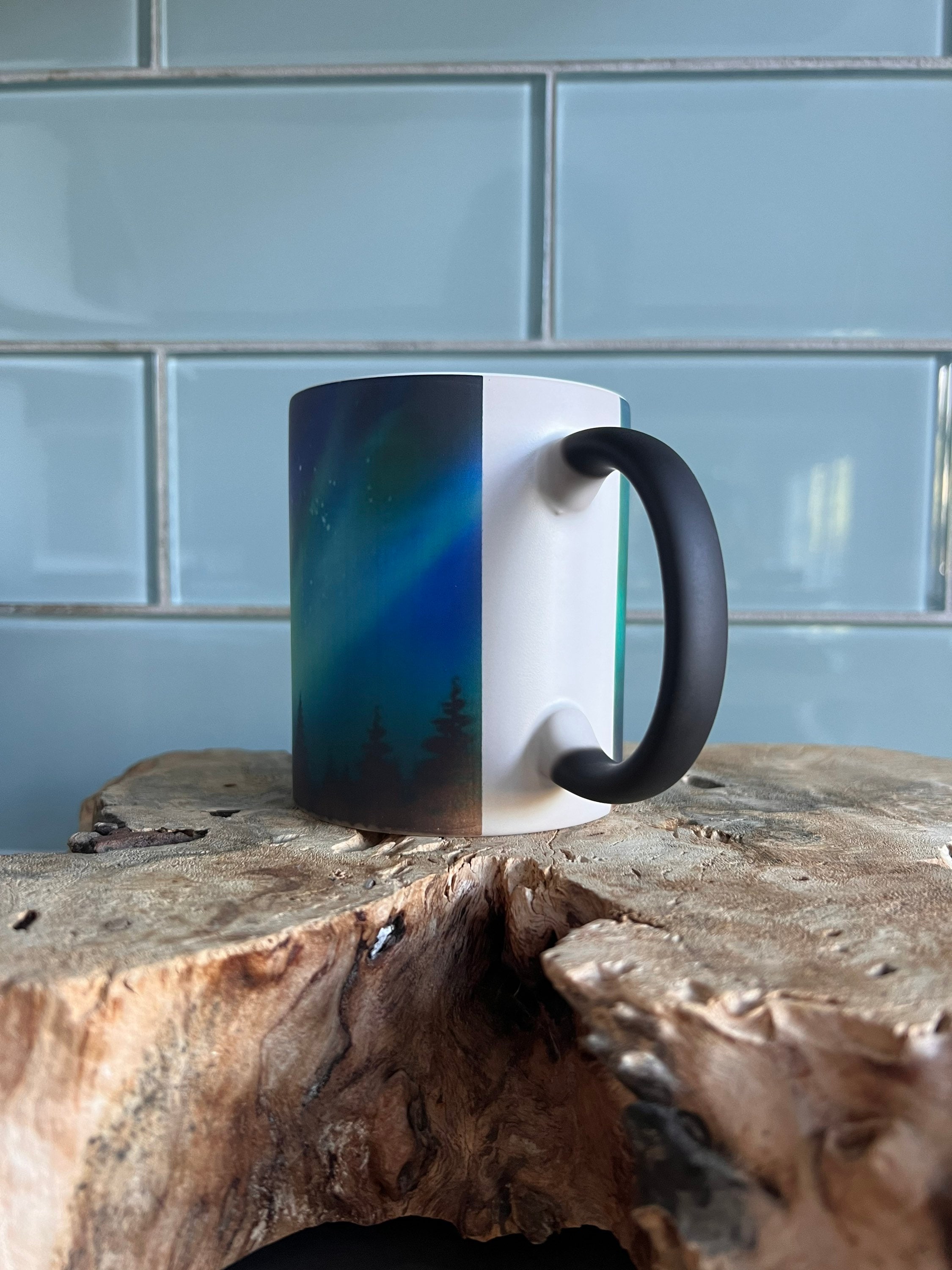Color Changing Northern Lights Mug / Aurora Borealis Mug / - Etsy