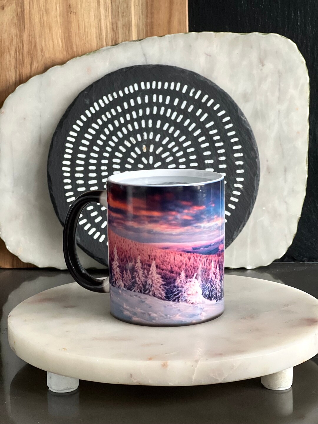 Color Changing Mug / Winter Snow Coffee Mug / Heat Sensitive ...