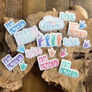 Sign Language Stickers / ASL Decals / ASL Sticker Pack / Inspirational ...