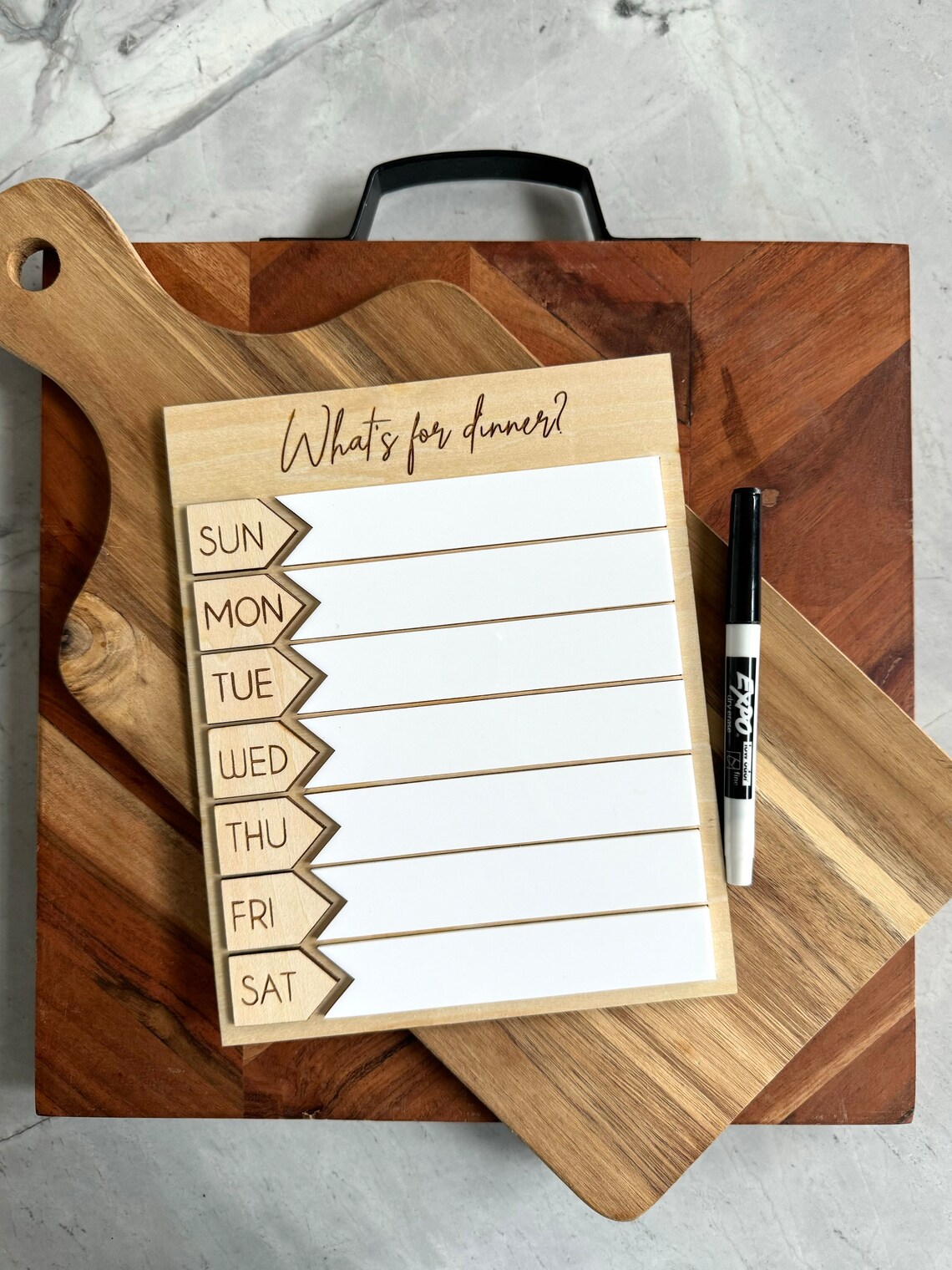 What’s for Dinner Dry Erase Board / Meal Planning Schedule / Kitchen ...
