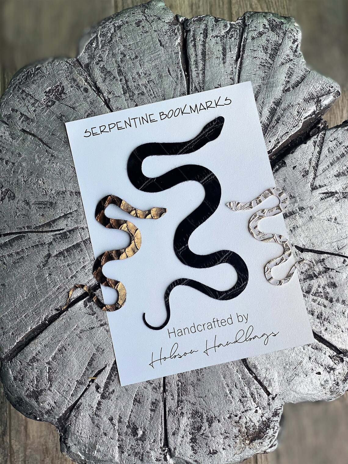 Serpentine Bookmarks / Snake Bookmark Set / Gothic Halloween | Etsy