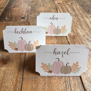 Personalized Thanksgiving Place Cards / Custom Thanksgiving Name Tags ...