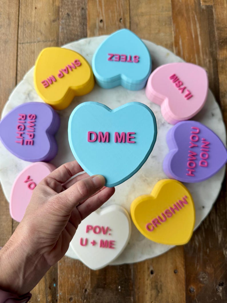 Valentine’s Day Heart Gift Box / Conversation Heart Candy Box ...