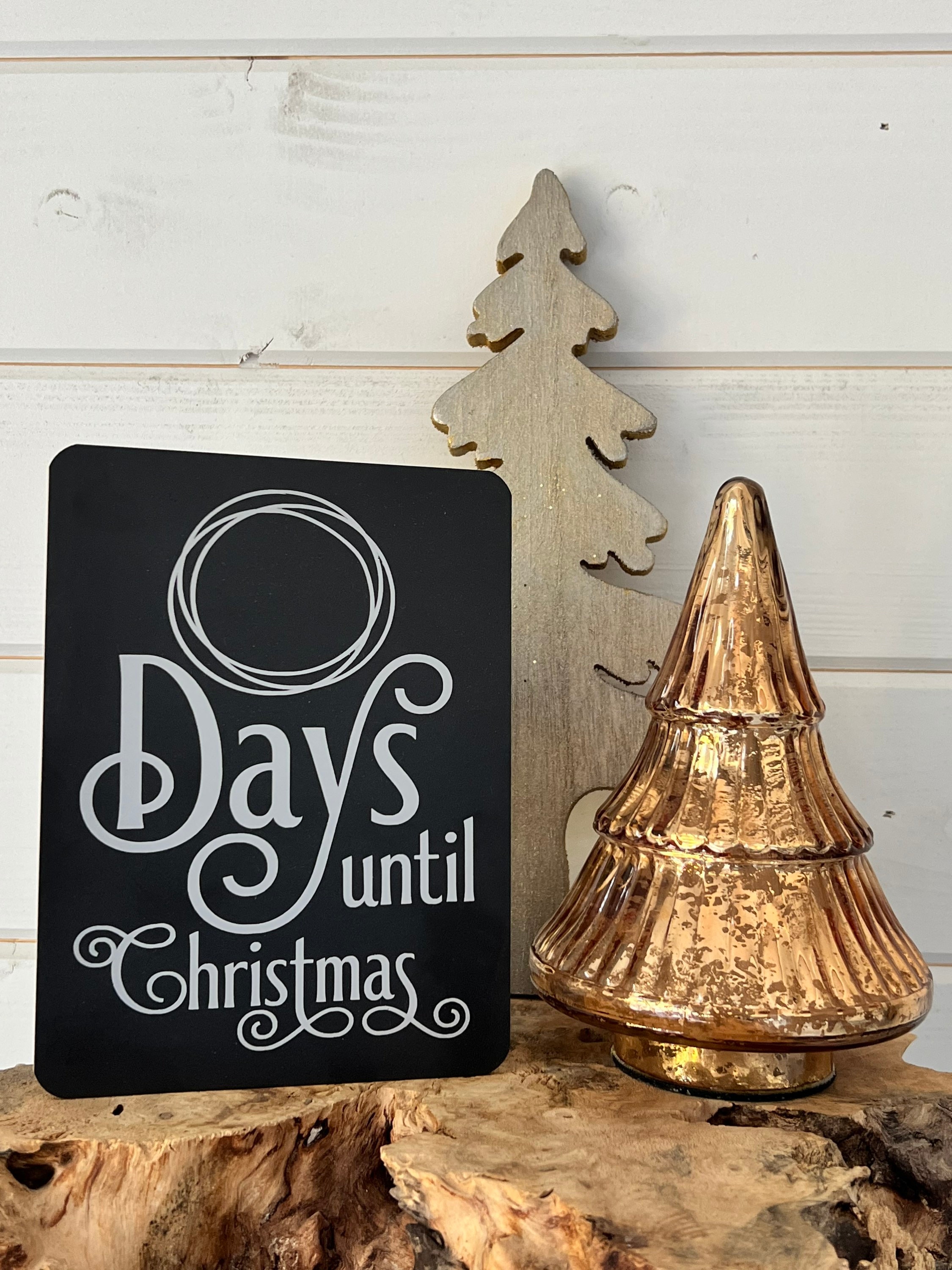 Christmas Countdown Chalkboard Sign / Christmas Décor / Table Top ...