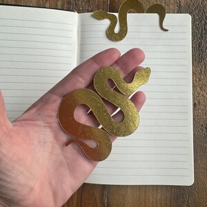 Serpentine Bookmarks / Snake Bookmark Set / Gothic Halloween Bookmark ...