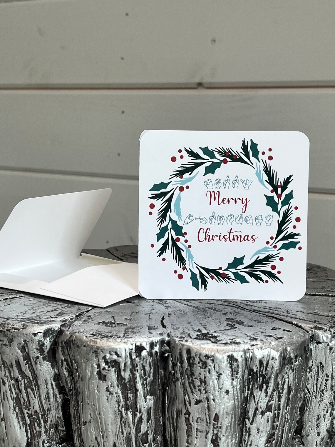 ASL Christmas Card / Sign Language Greeting Card / Sign Language ...