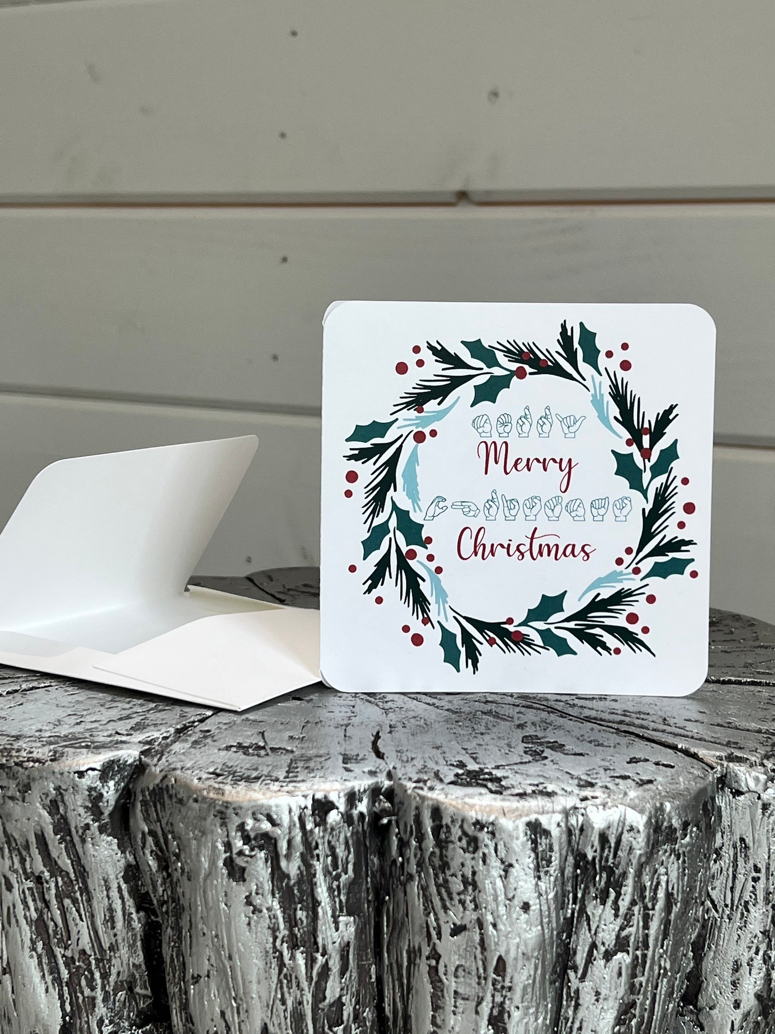 ASL Christmas Card / Sign Language Greeting Card / Sign Language ...