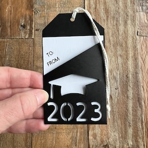 Graduation Gift Card Holders / Grad Gift Tag / Black - Etsy