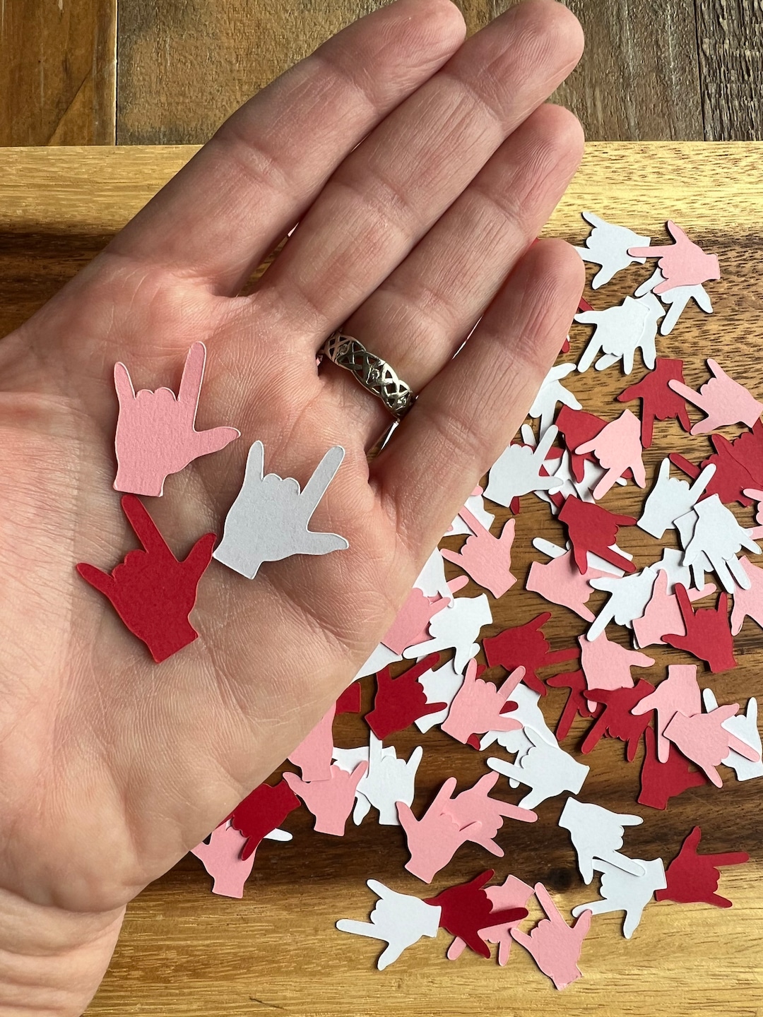 ASL Confetti / Sign Language Confetti / ASL I Love You / Sign Language ...