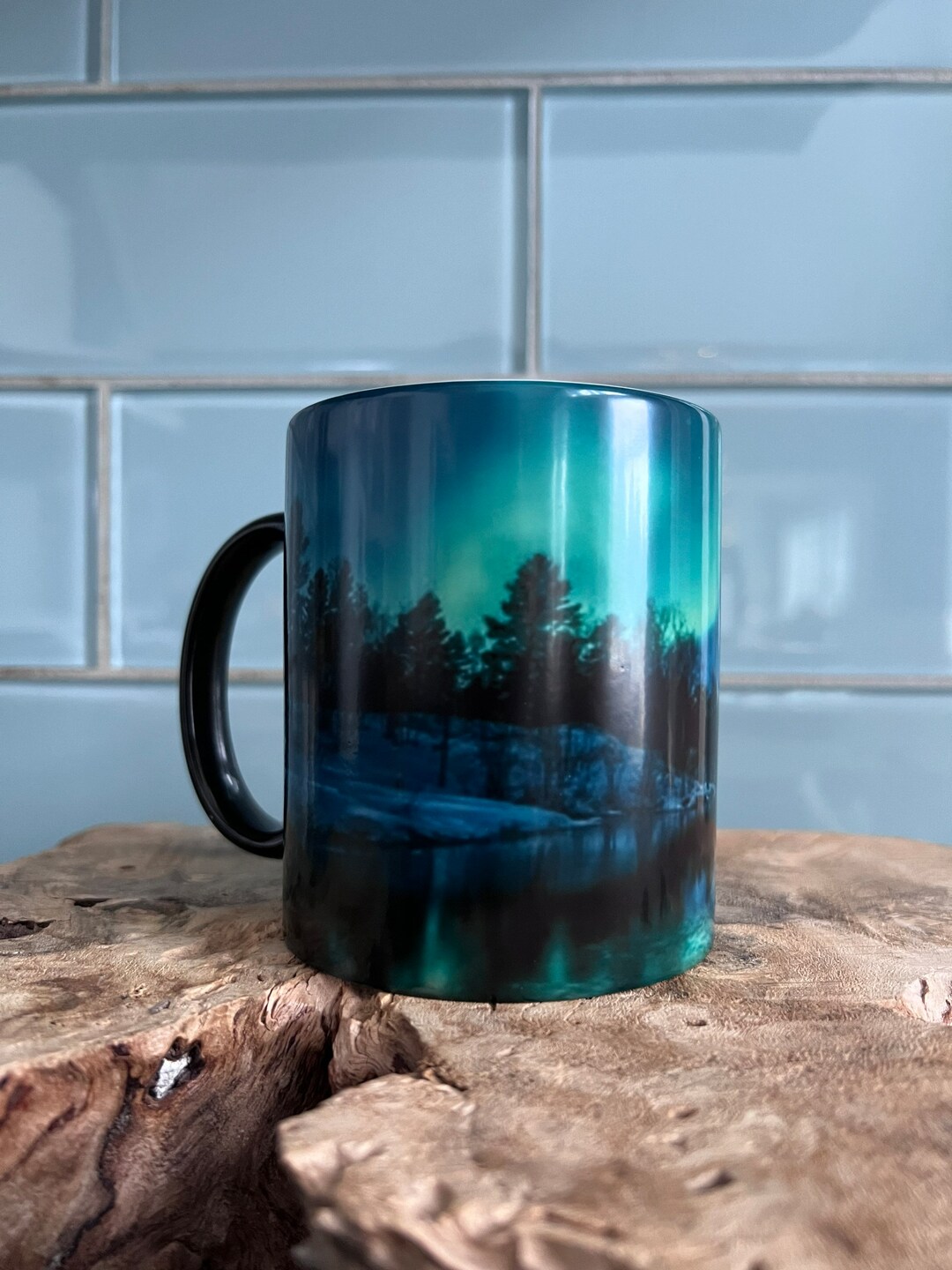 Color Changing Northern Lights Mug / Aurora Borealis Mug / Heat ...