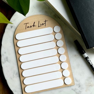 Task List Dry Erase Board / to Do List White Board / Time Organization ...