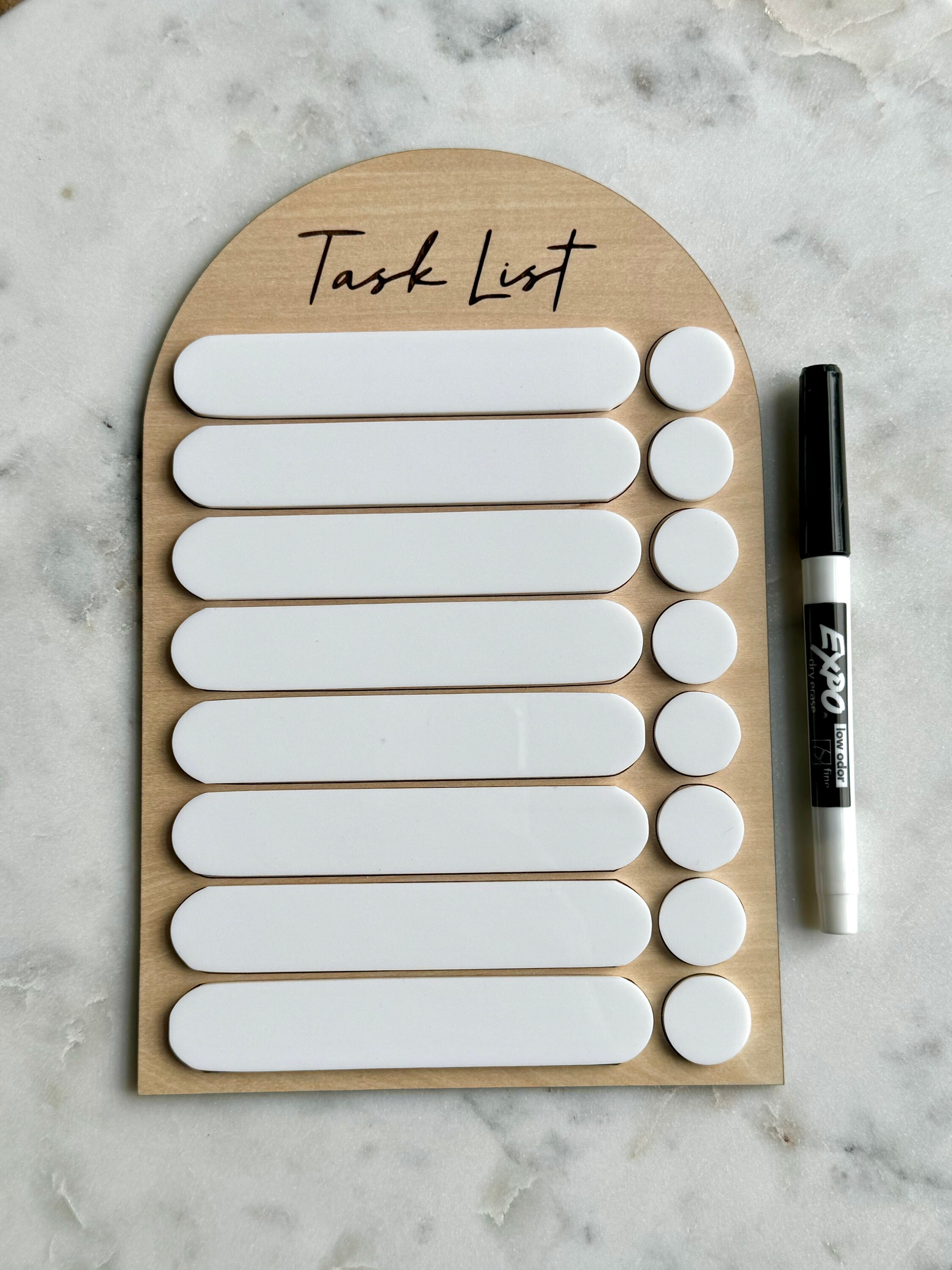 Task List Dry Erase Board / to Do List White Board / Time Organization ...