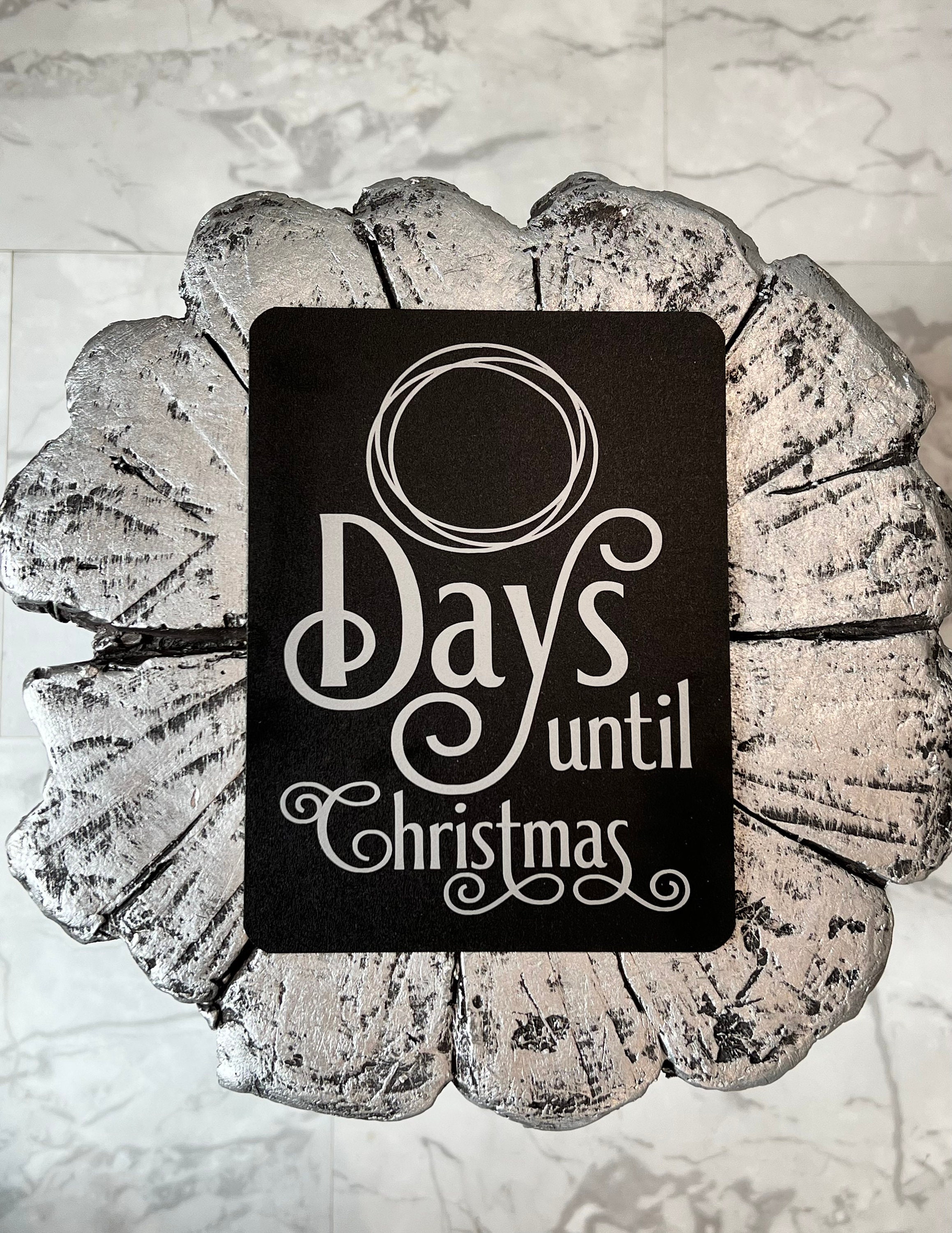 Christmas Countdown Chalkboard Sign / Christmas Décor / Table Top ...