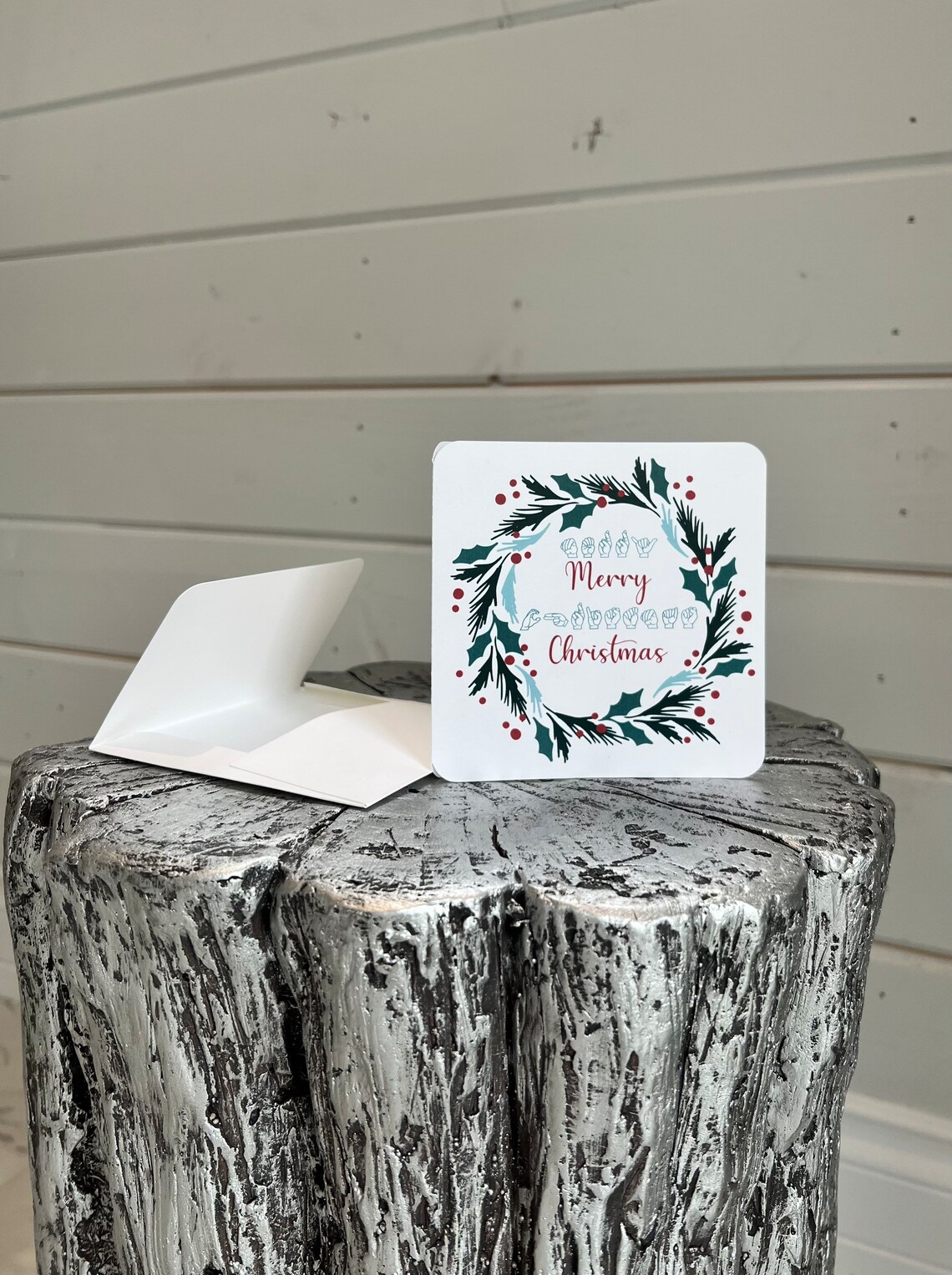 ASL Christmas Card / Sign Language Greeting Card / Sign Language ...