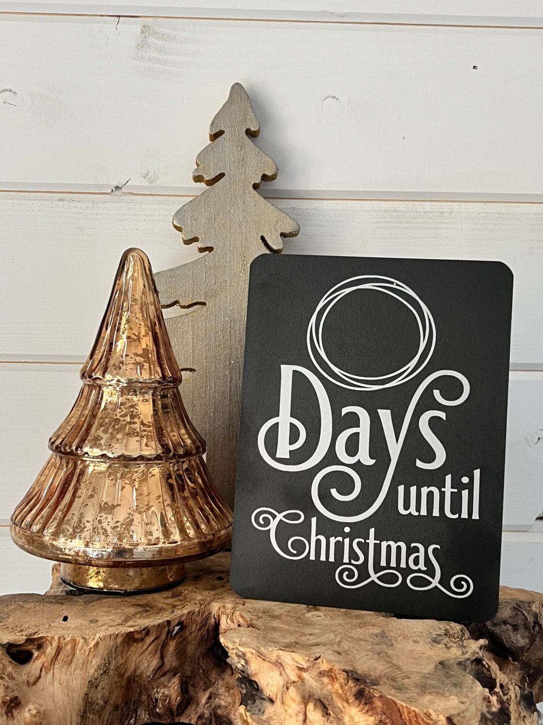 Christmas Countdown Chalkboard Sign / Christmas Décor / Table Top ...