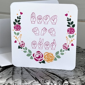 Sign Language Mother's Day Card / ASL Best Mom Ever Card / Sign ...