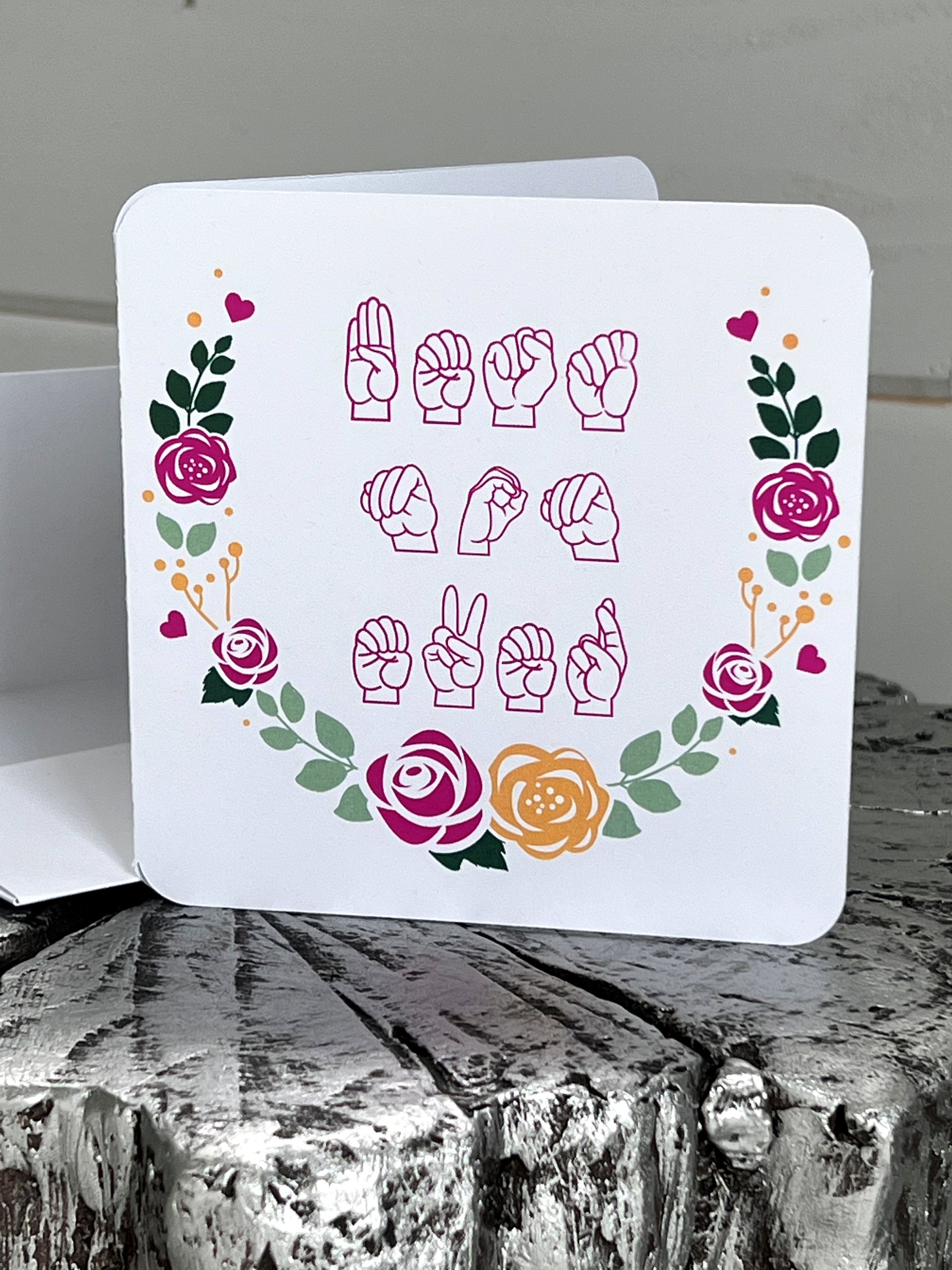 Sign Language Mother's Day Card / ASL Best Mom Ever Card / - Etsy