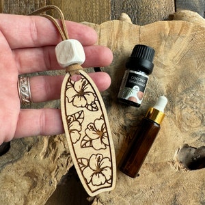 Wood Car Diffuser for Essential Oils / Hanging Car Freshner / Wood ...