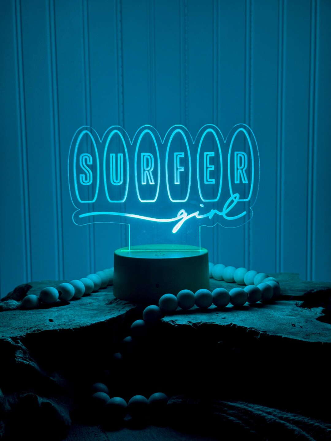 Surfer Girl Color Changing Night Light / Surf Board Light for Kids ...