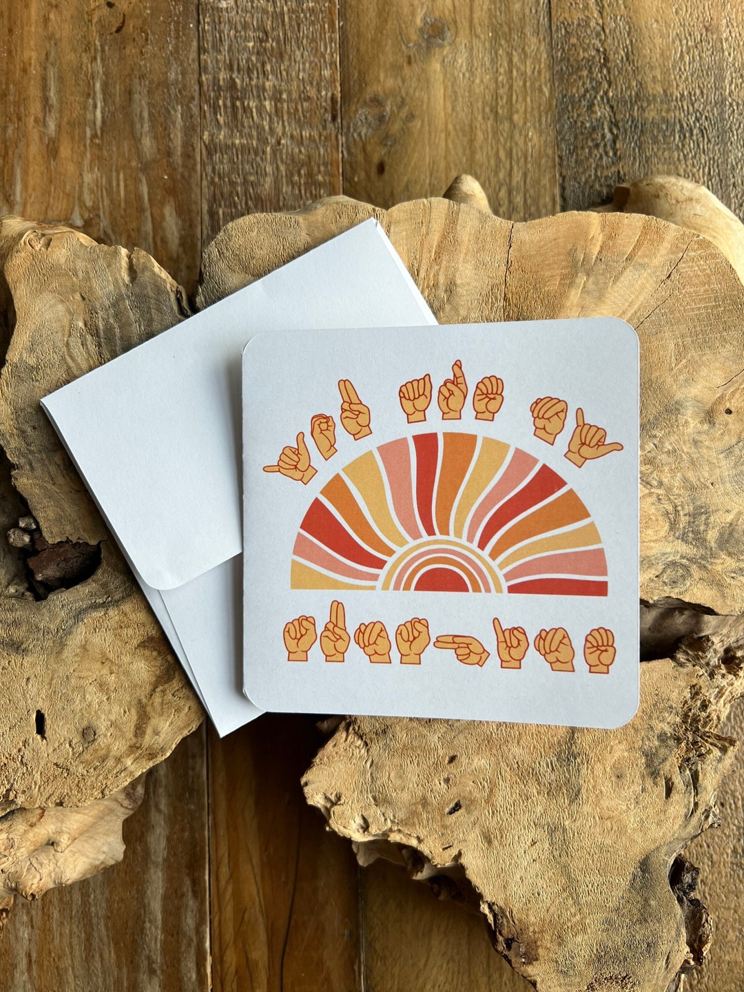 Sign Language Card / ASL You Are My Sunshine Card / ASL Card / Sign ...