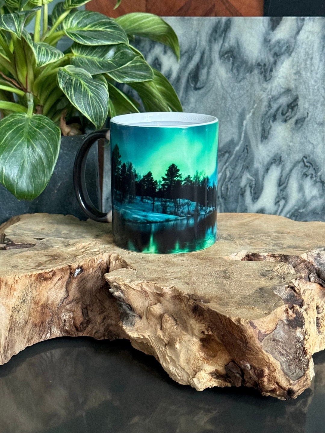 Color Changing Northern Lights Mug / Aurora Borealis Mug / Heat ...
