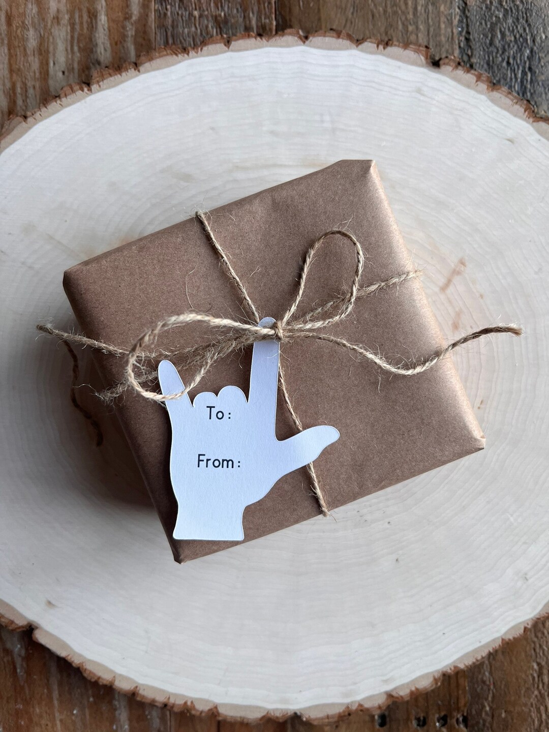 Sign Language Gift Tags / ASL Valentines Day Gift / ASL Gift Tag / Sign ...