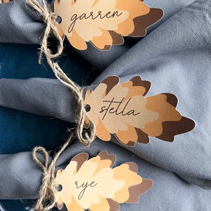 Personalized Thanksgiving Place Cards / Custom Thanksgiving Name Tags ...